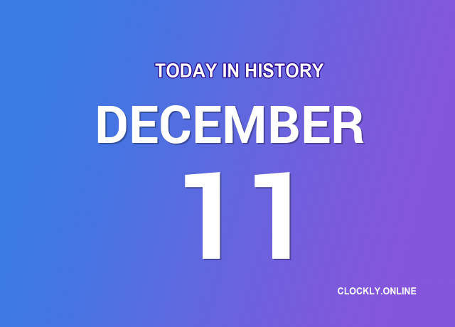 O que aconteceu em 11 de Dezembro