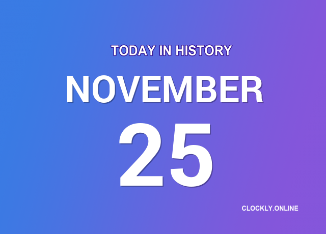 Mi történt November 25-én